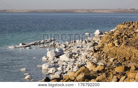 Dead Sea Salt Deposits Image & Photo (Free Trial) | Bigstock