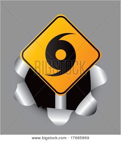 Hurricane Warning Vector & Photo (Free Trial) | Bigstock