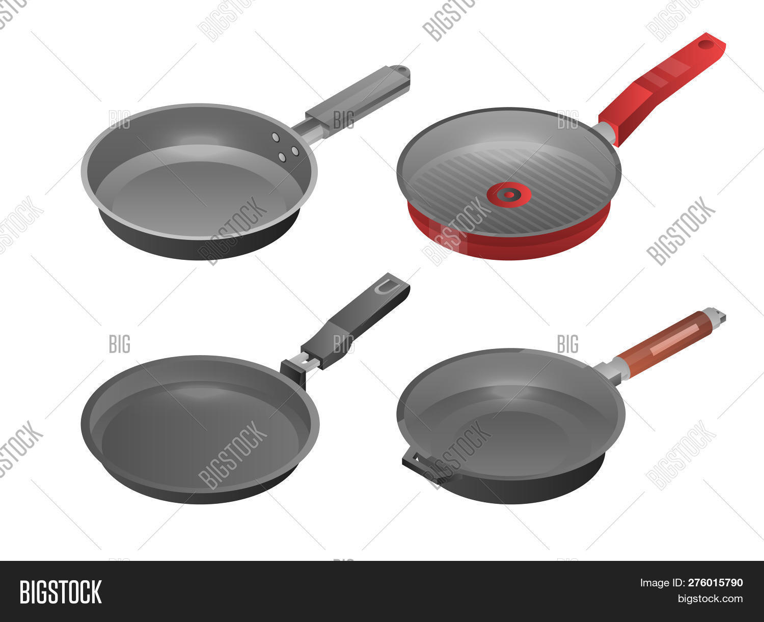 Griddle Pan Icon Set. Image & Photo (Free Trial) | Bigstock