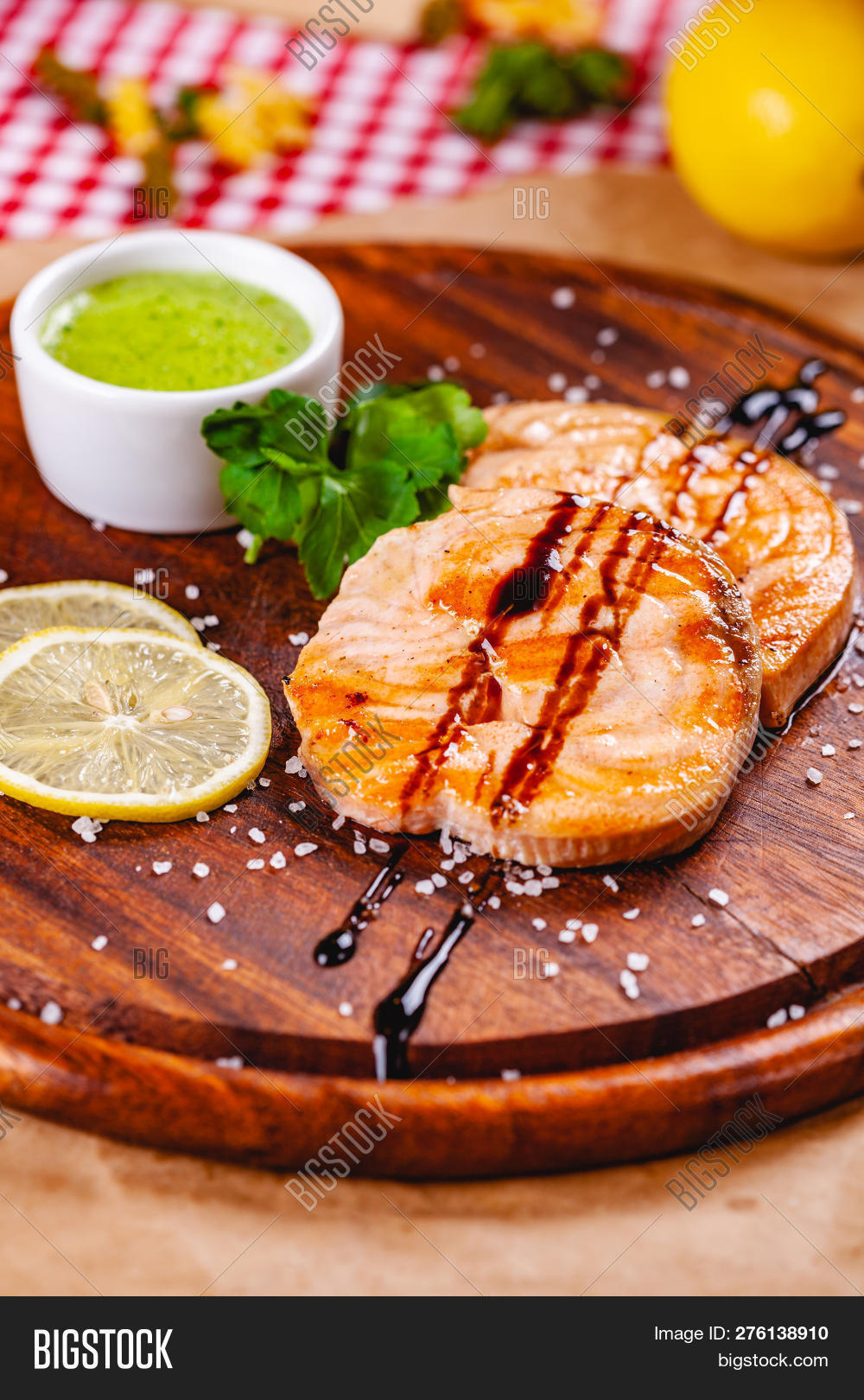 Grilled Fish Steak Image & Photo (Free Trial) | Bigstock