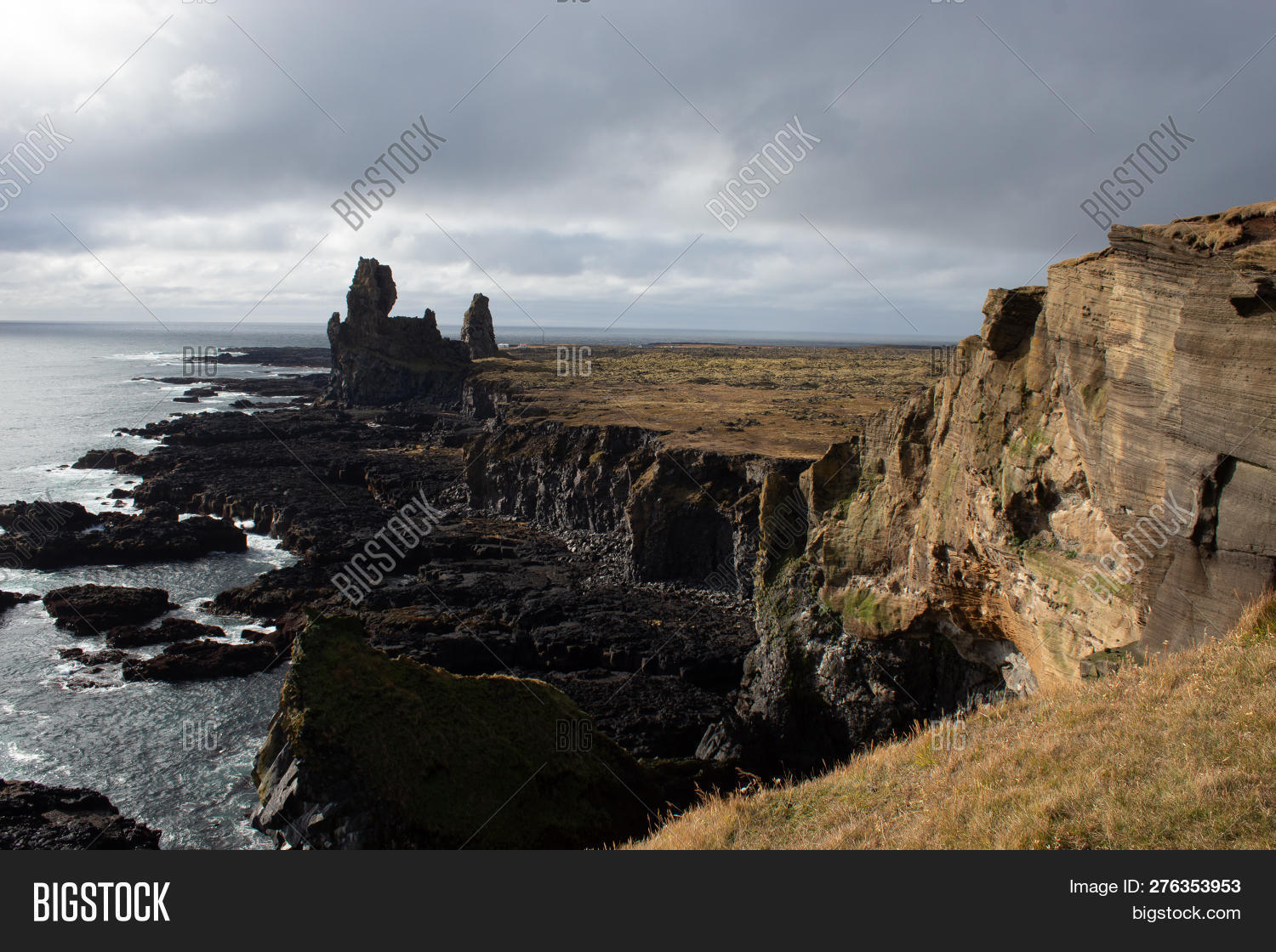 Cliffs Ocean Iceland Image & Photo (Free Trial) | Bigstock