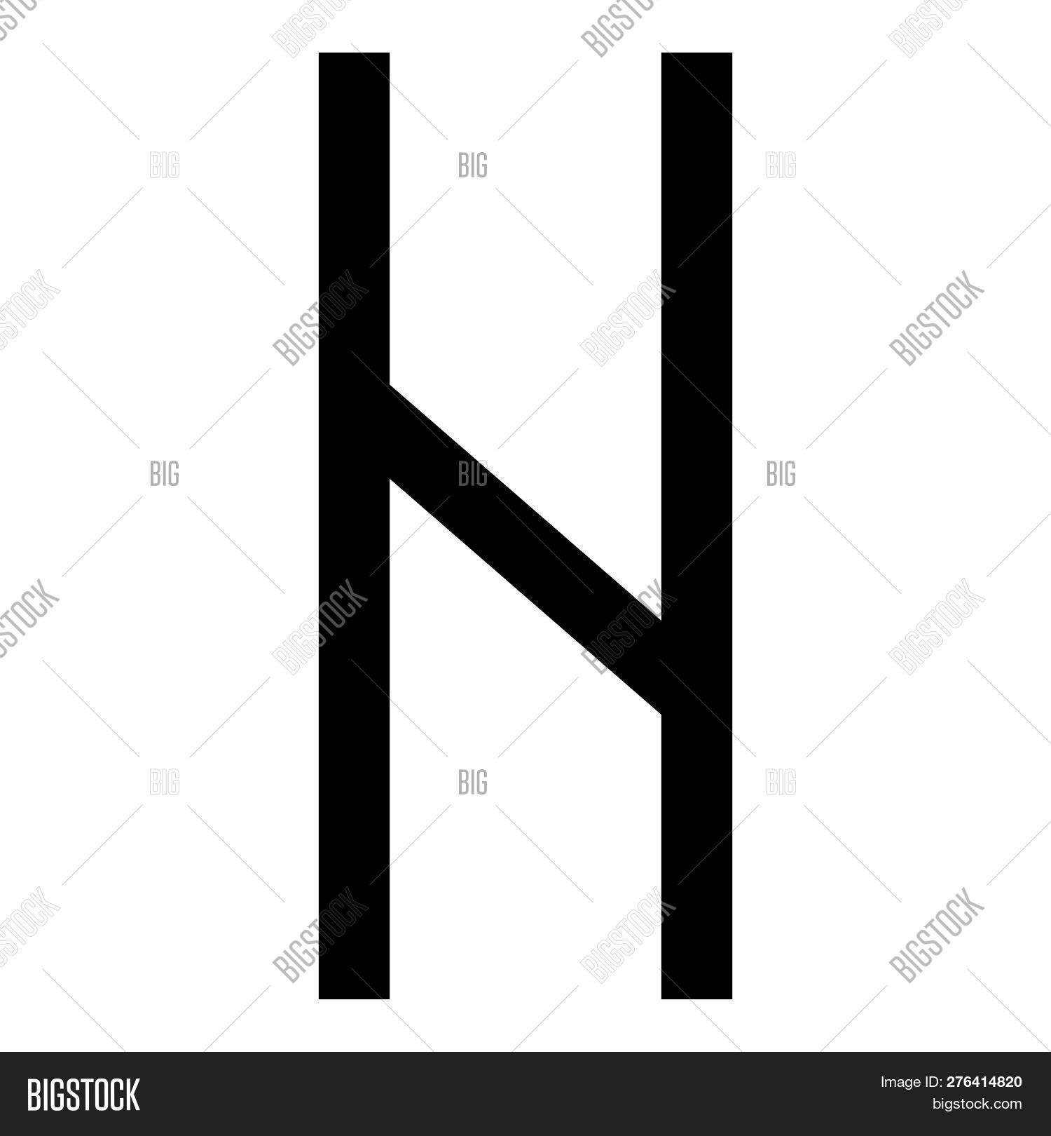Hagalaz Rune Hagall Vector & Photo (Free Trial) | Bigstock