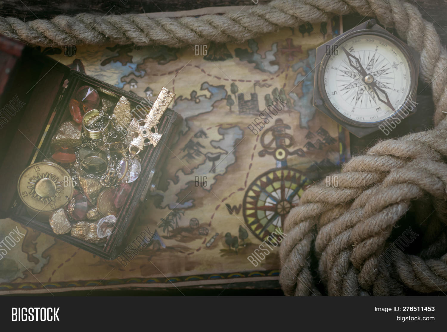 Pirate Treasure Map, Image & Photo (Free Trial) | Bigstock