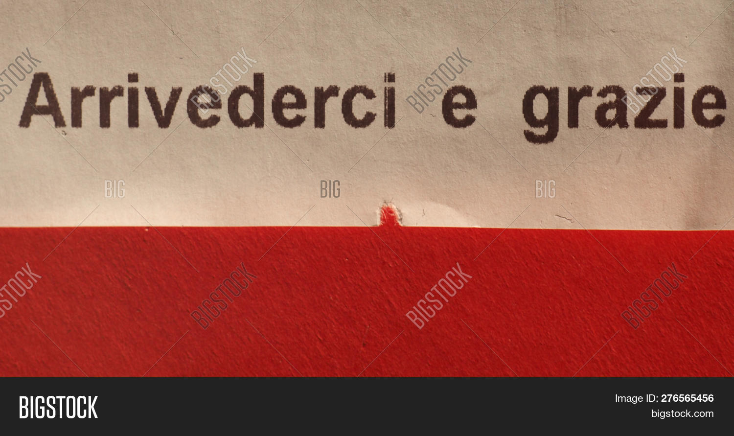 Arrivederci E Grazie ( Image & Photo (Free Trial) | Bigstock
