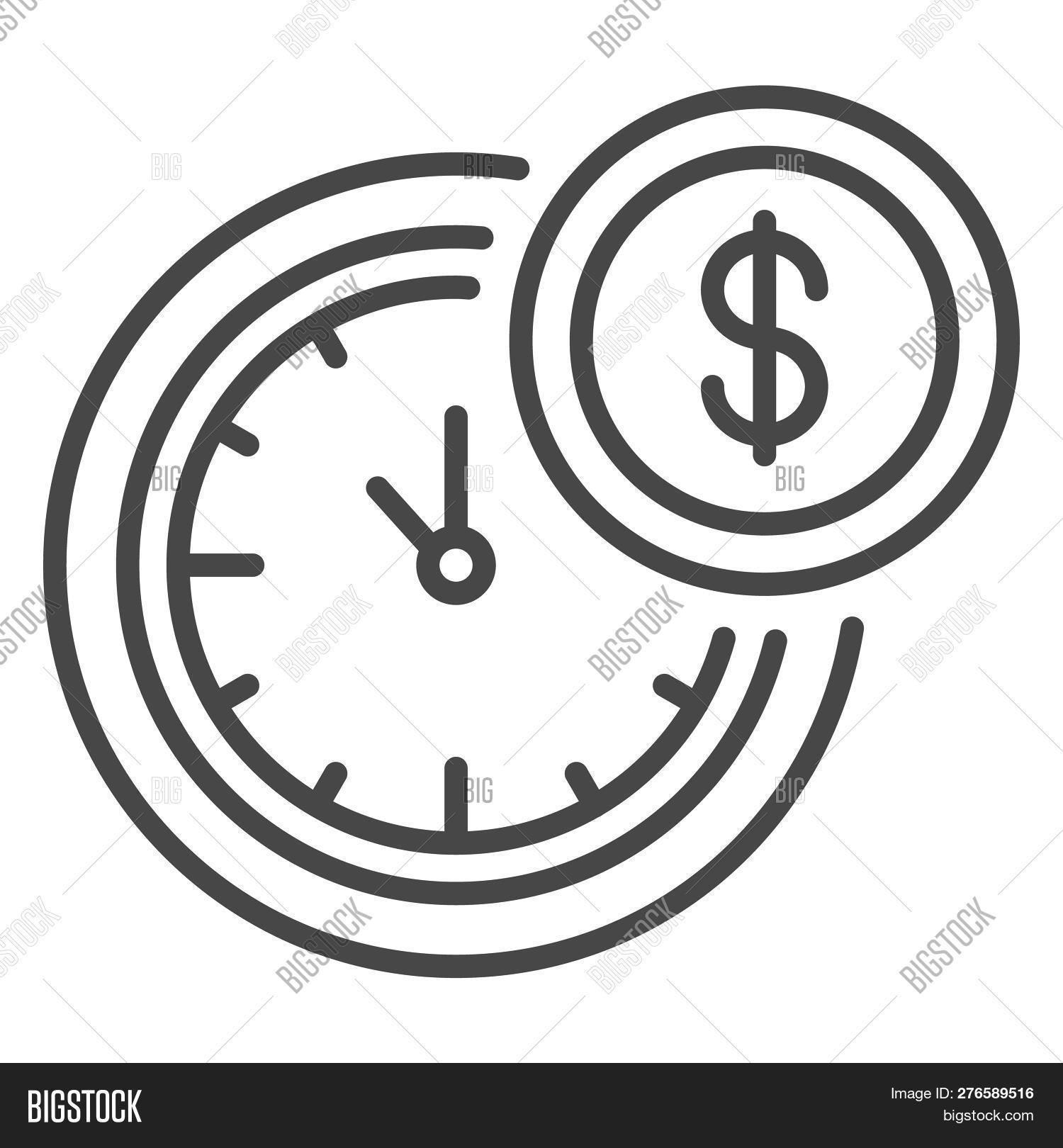Time Money Icon. Image & Photo (Free Trial) | Bigstock