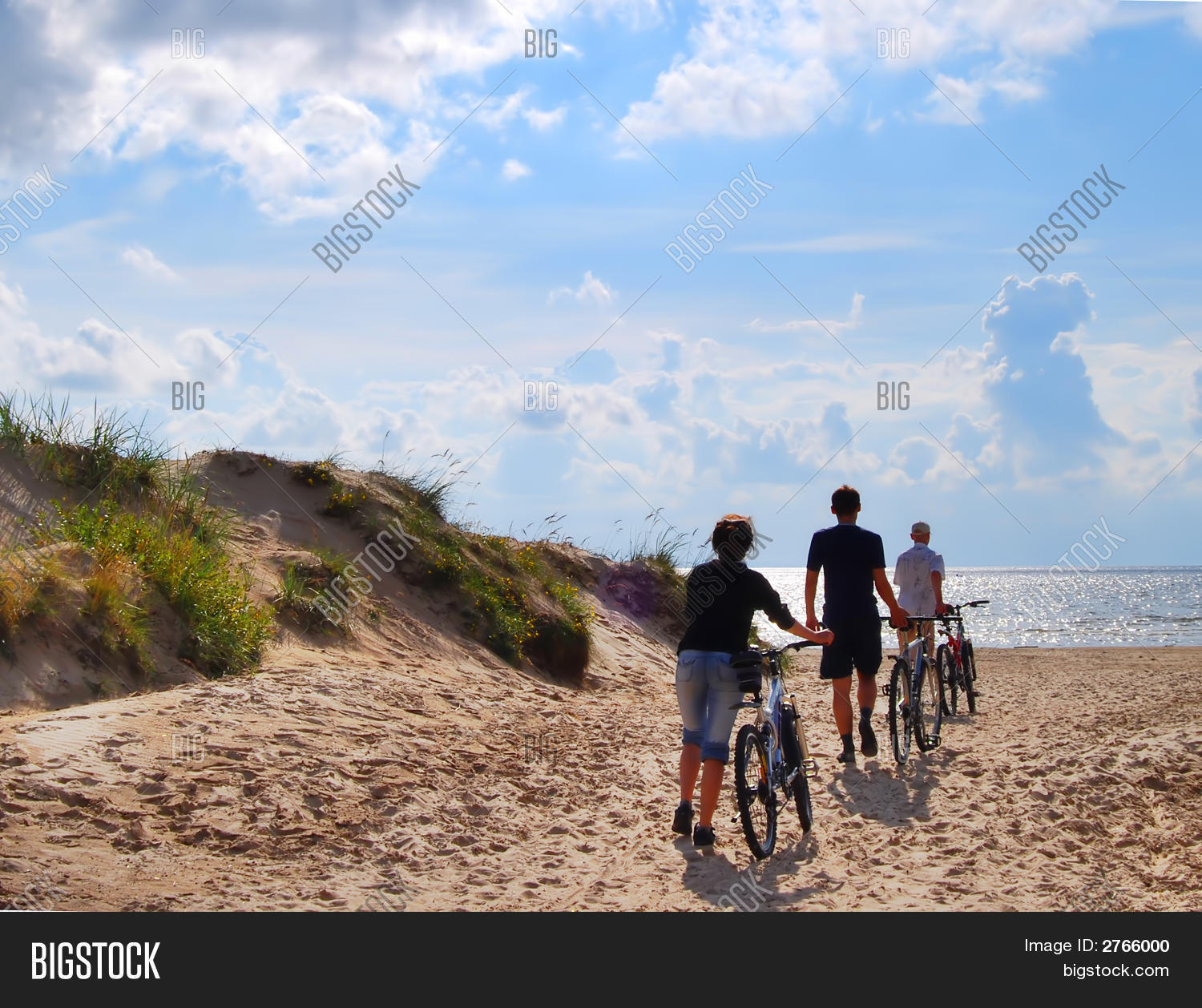 Three Persons Bicycle Image & Photo (Free Trial) | Bigstock