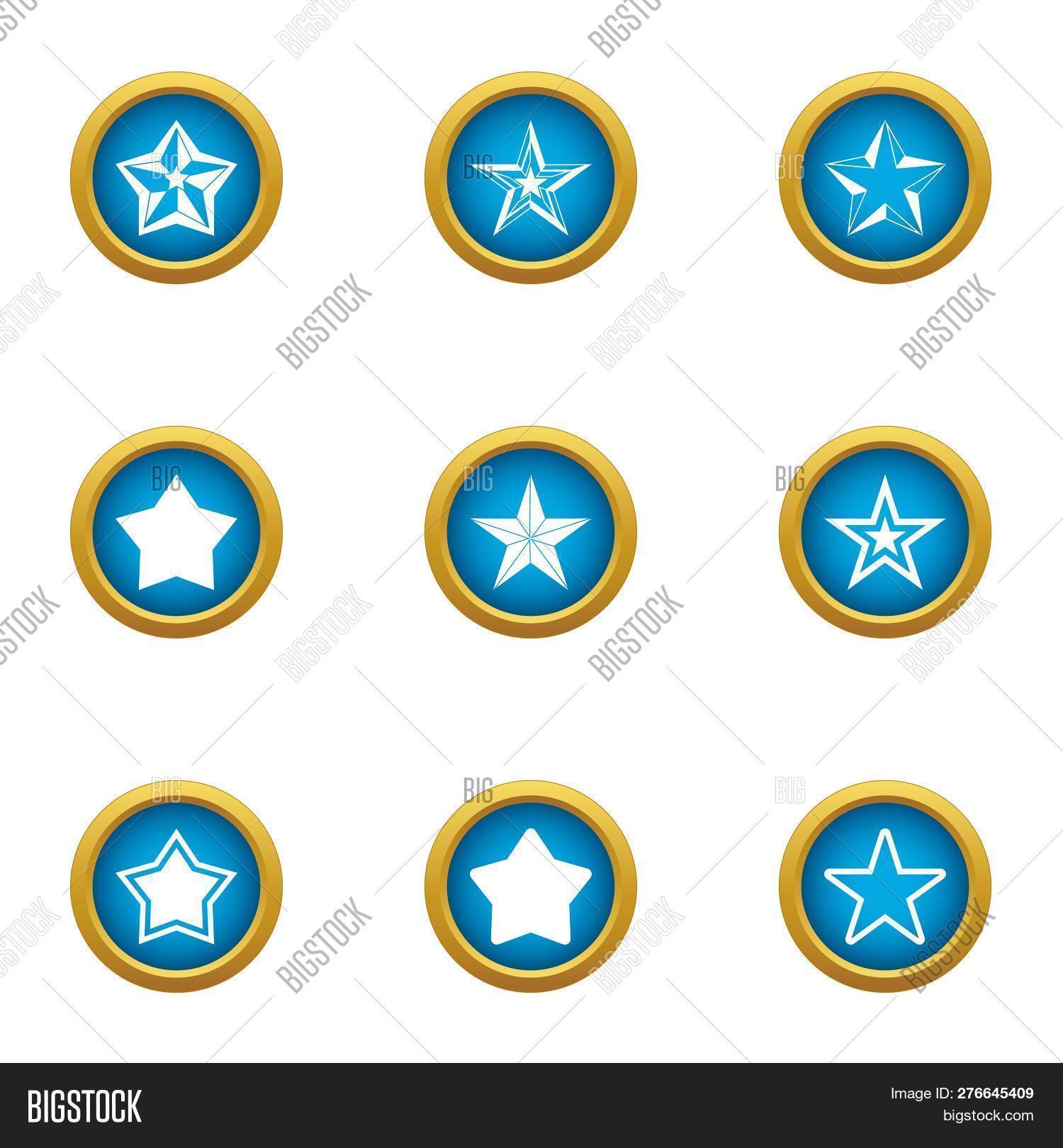 Imagen y foto Asterisk Icons Set (prueba gratis) | Bigstock