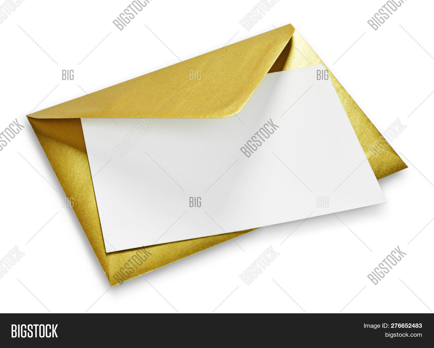 Golden Envelope White Image & Photo (Free Trial) | Bigstock