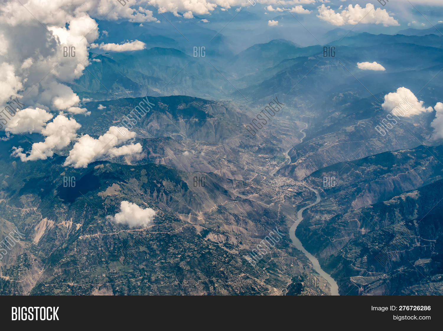 Aerial View Himalayan Image & Photo (Free Trial) | Bigstock