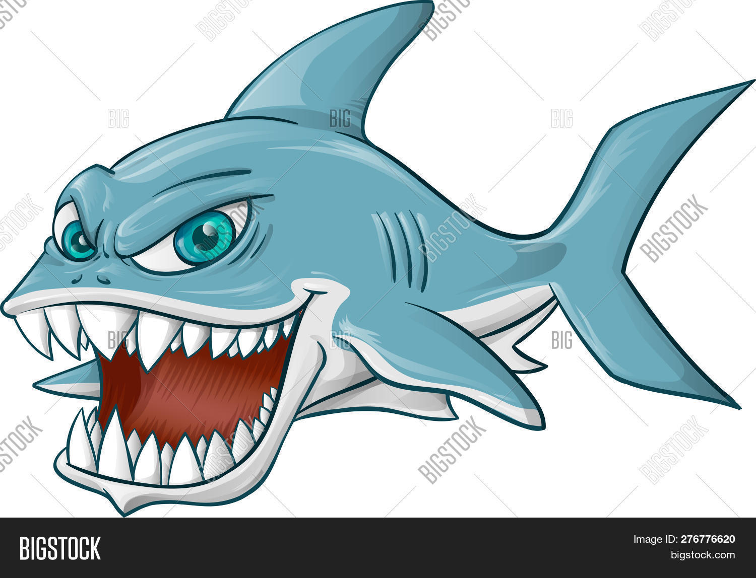 Angry Shark Mascot Image & Photo (Free Trial) | Bigstock