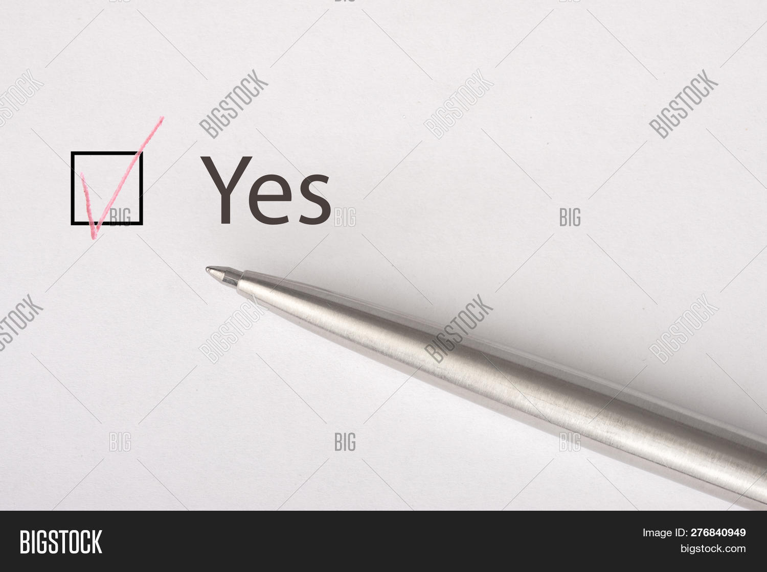 Yes - Checkbox Tick On Image & Photo (Free Trial) | Bigstock