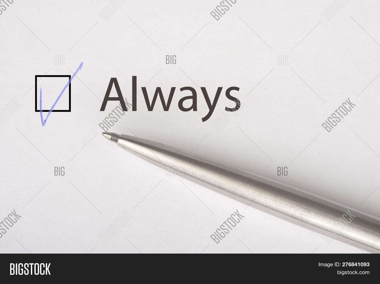 Always - Checkbox Tick Image & Photo (Free Trial) | Bigstock