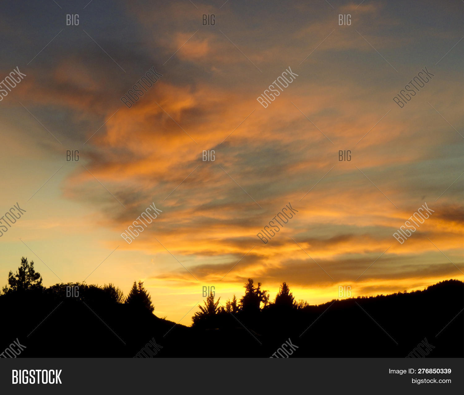 Spring Sunset Over Image & Photo (Free Trial) | Bigstock