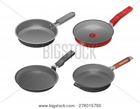 Griddle Pan Icon Set. Image & Photo (Free Trial) | Bigstock