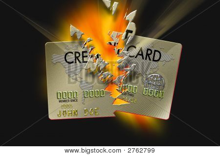 Exploding Credit Card Image & Photo (Free Trial) | Bigstock