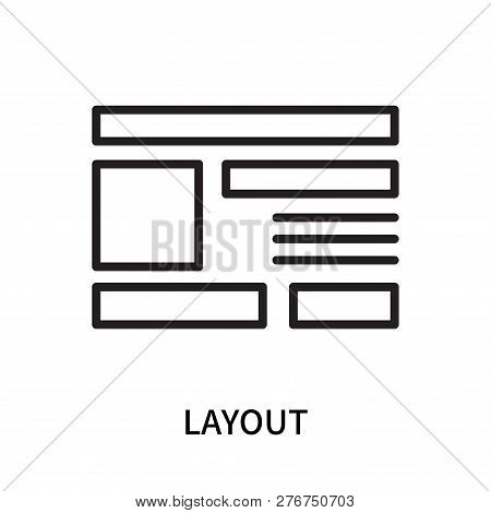 Layout Icon Isolated Vector & Photo (Free Trial) | Bigstock