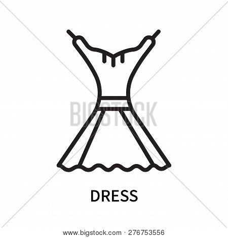 Dress Icon Isolated On White Background. Dress Icon Simple Sign. Dress ...