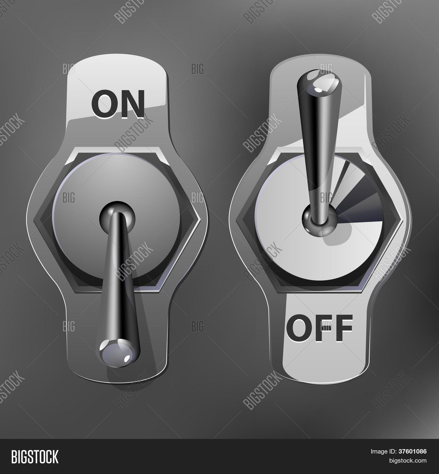 Realistic Toggle Vector & Photo (Free Trial) | Bigstock