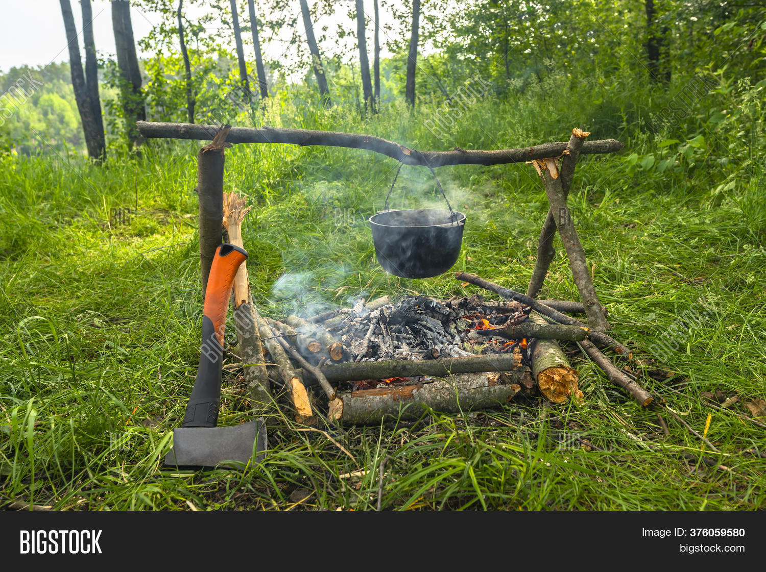 Camping Bonfire Image & Photo (Free Trial) | Bigstock