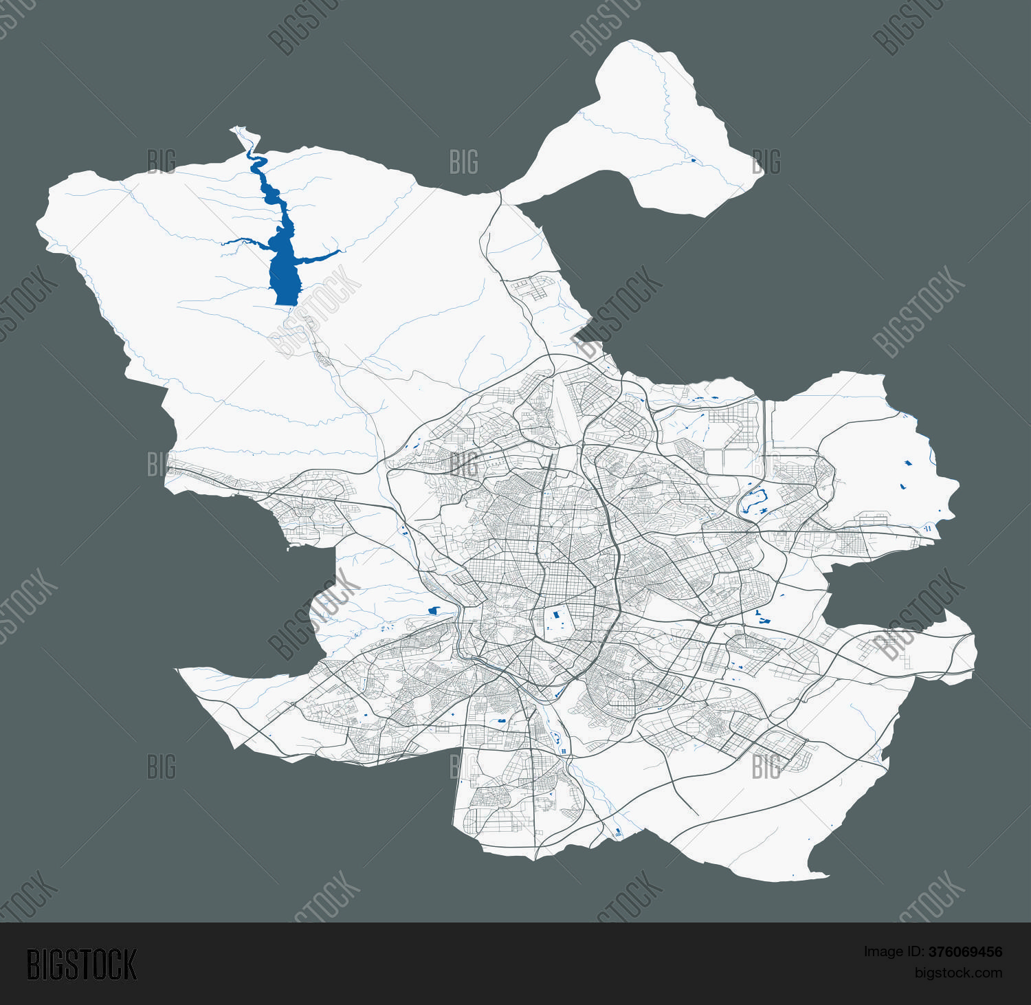 Madrid Map. Detailed Vector & Photo (Free Trial) | Bigstock