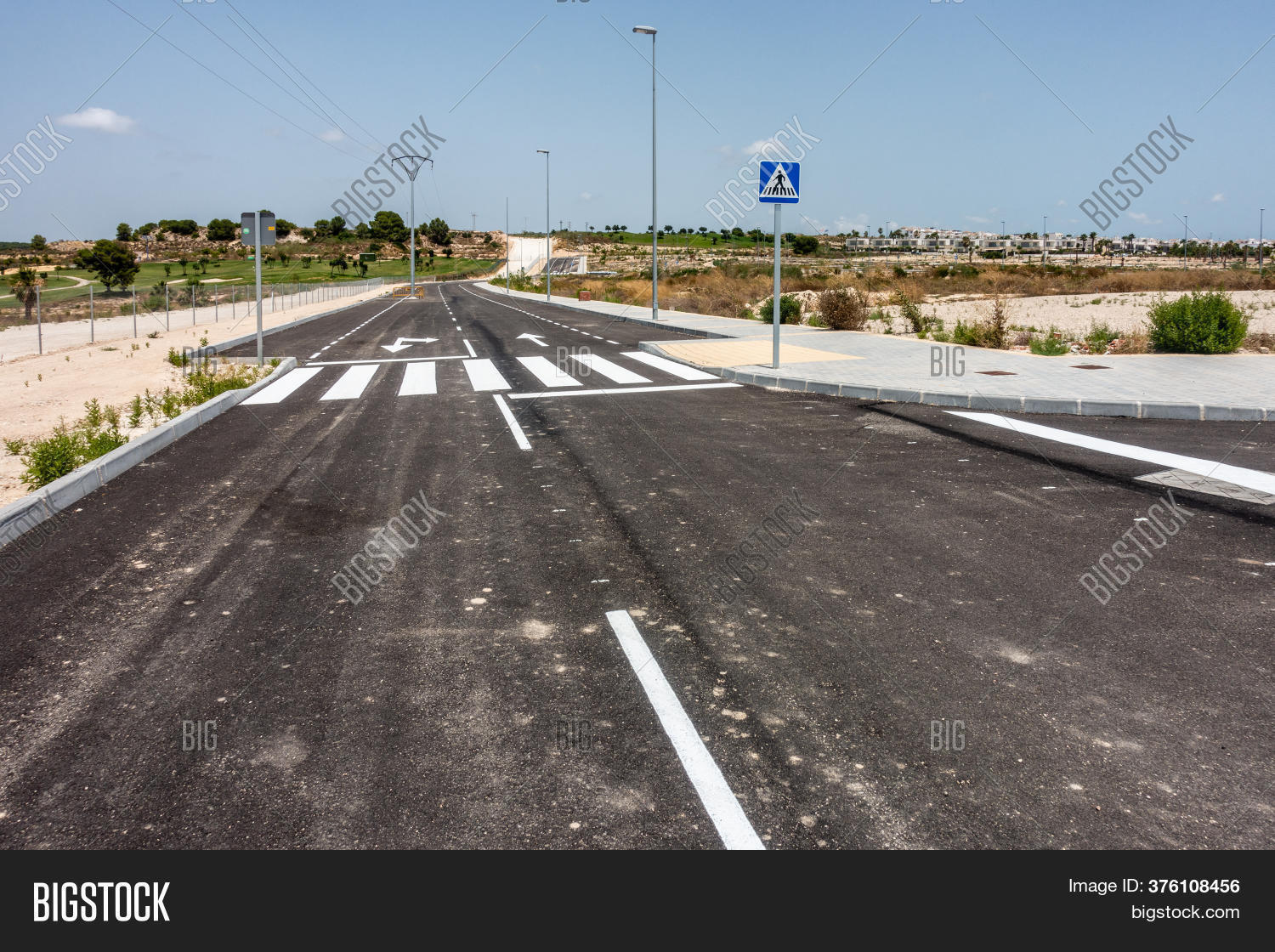 New Road Markings Road Image & Photo (Free Trial) | Bigstock