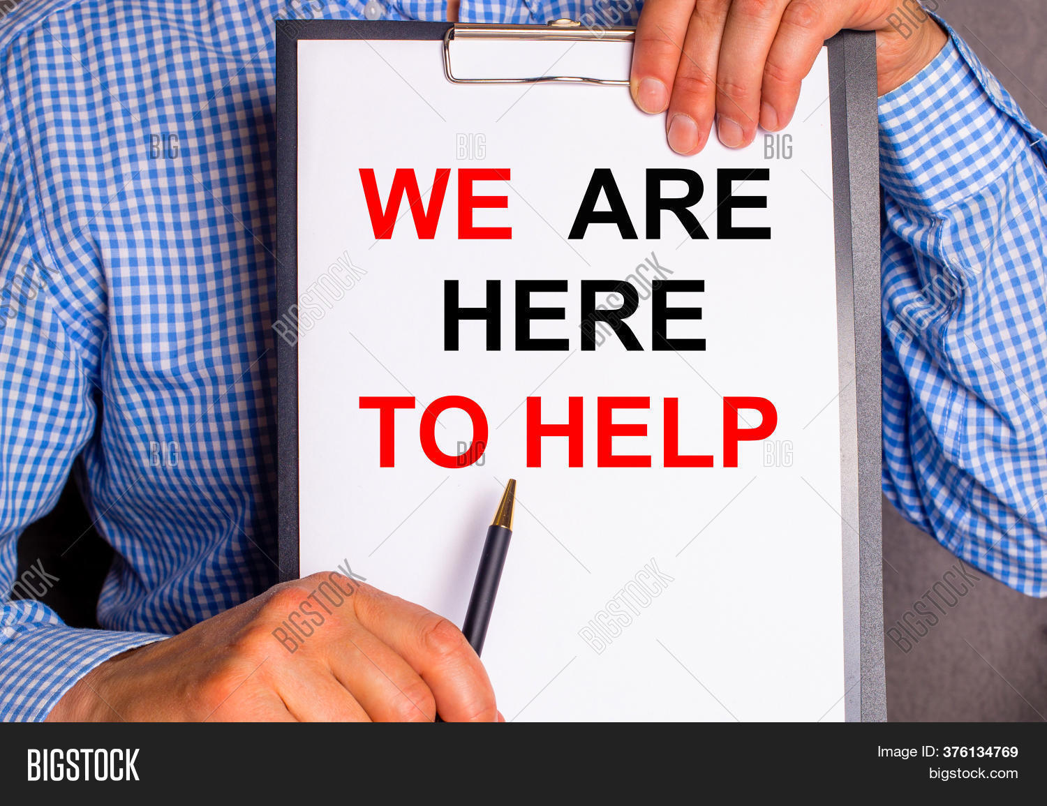 We Here Help Written Image & Photo (Free Trial) | Bigstock