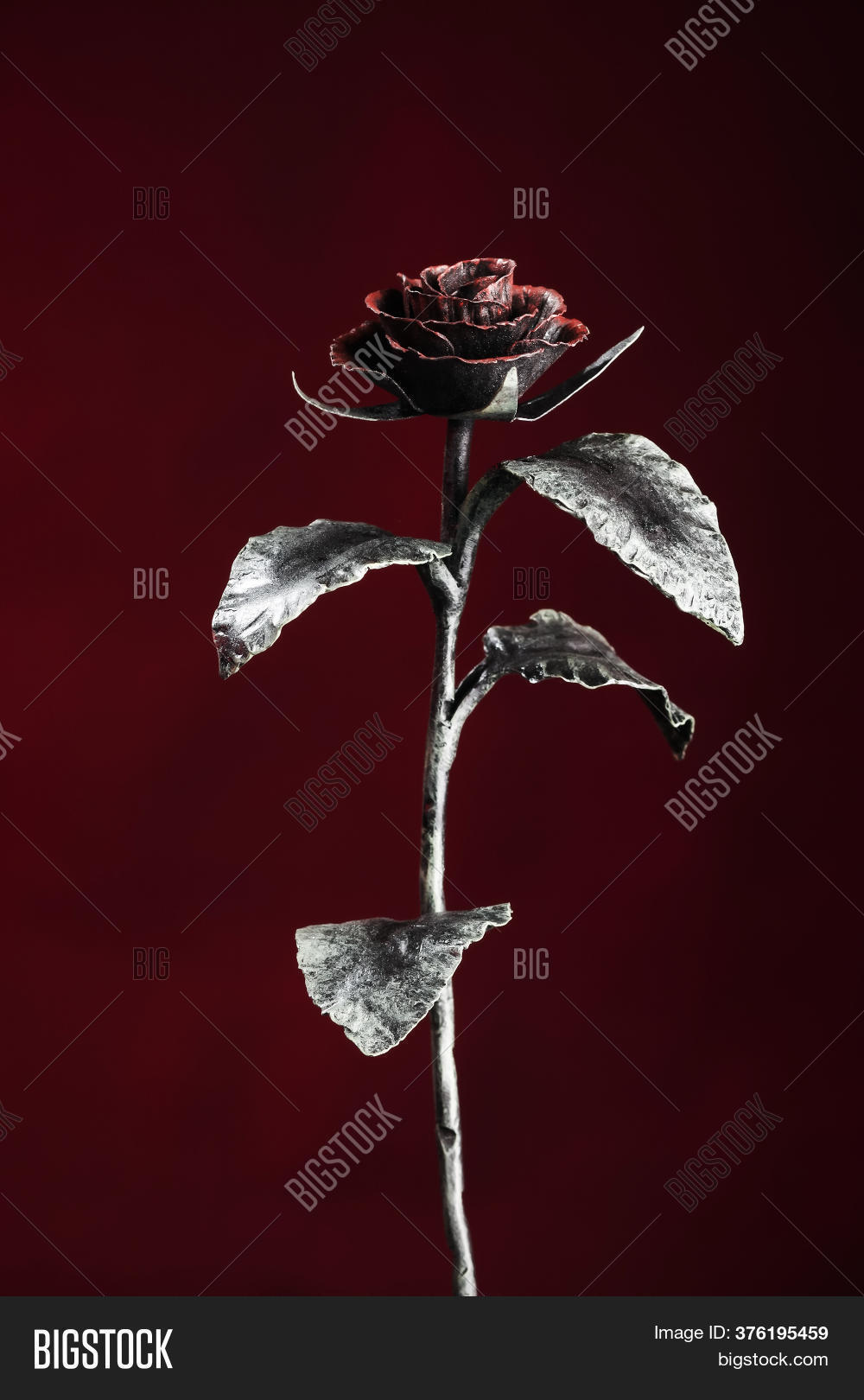Fine Red Rose Made By Image & Photo (Free Trial) | Bigstock