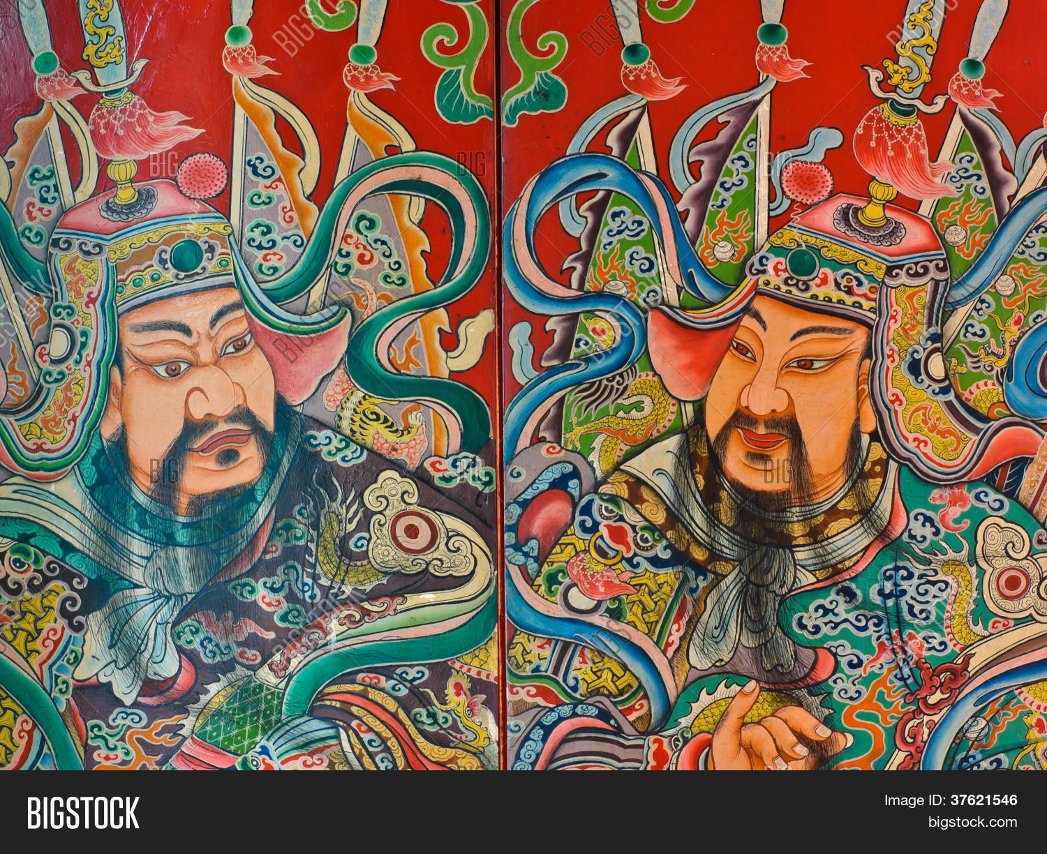 Chinese God Painting Image & Photo (Free Trial) | Bigstock