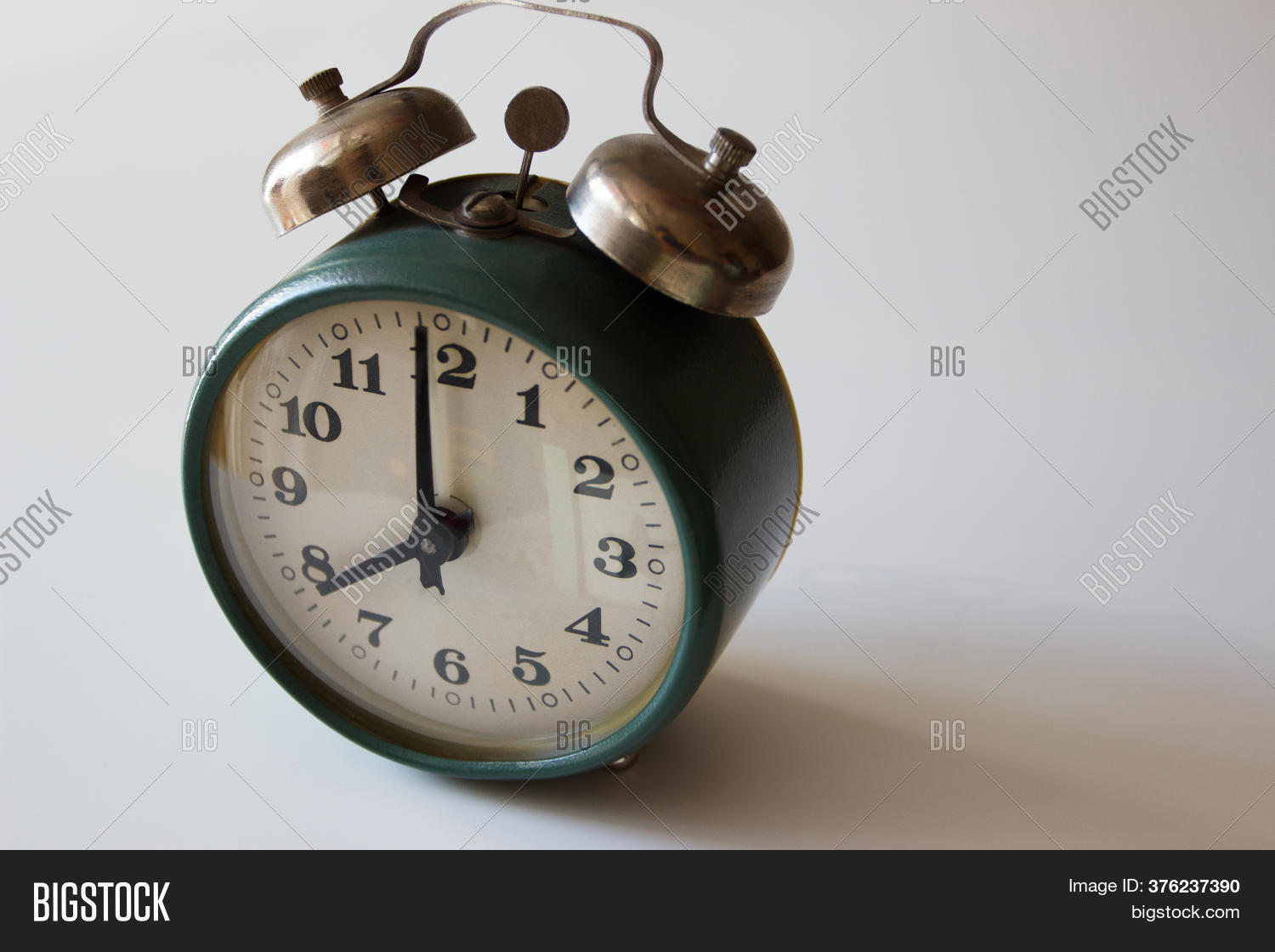 Green Alarm Clock On Image & Photo (Free Trial) | Bigstock