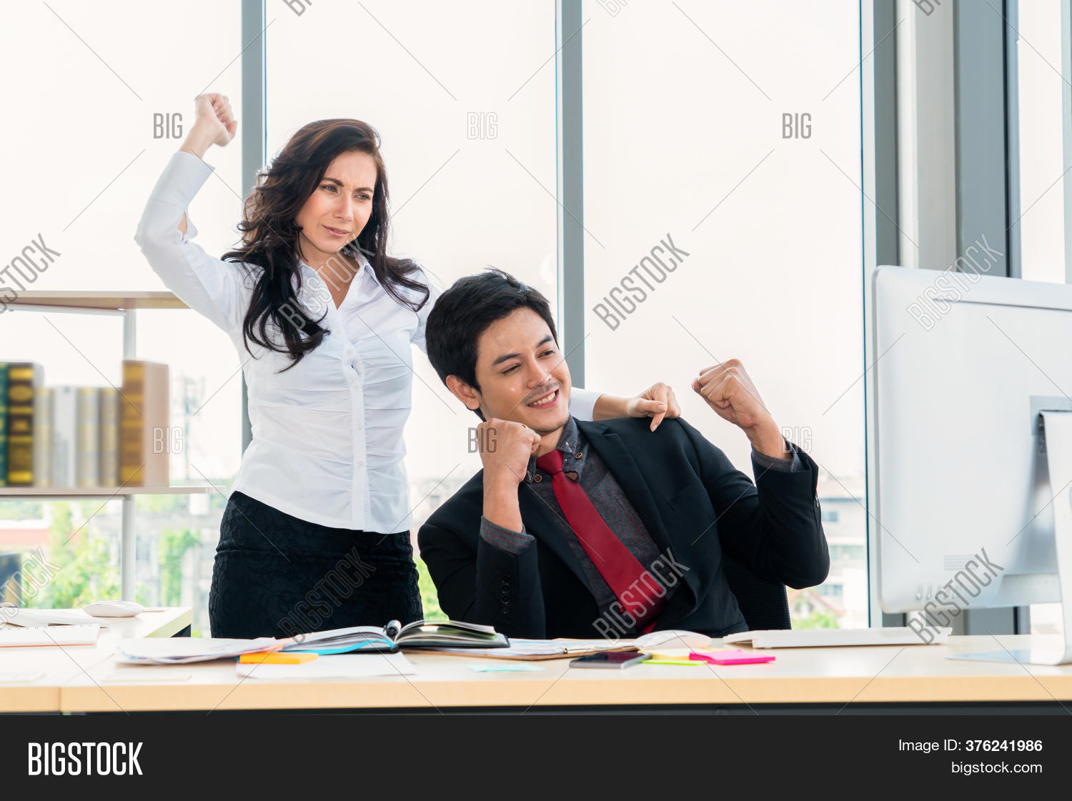 Two Happy Business Image & Photo (Free Trial) | Bigstock