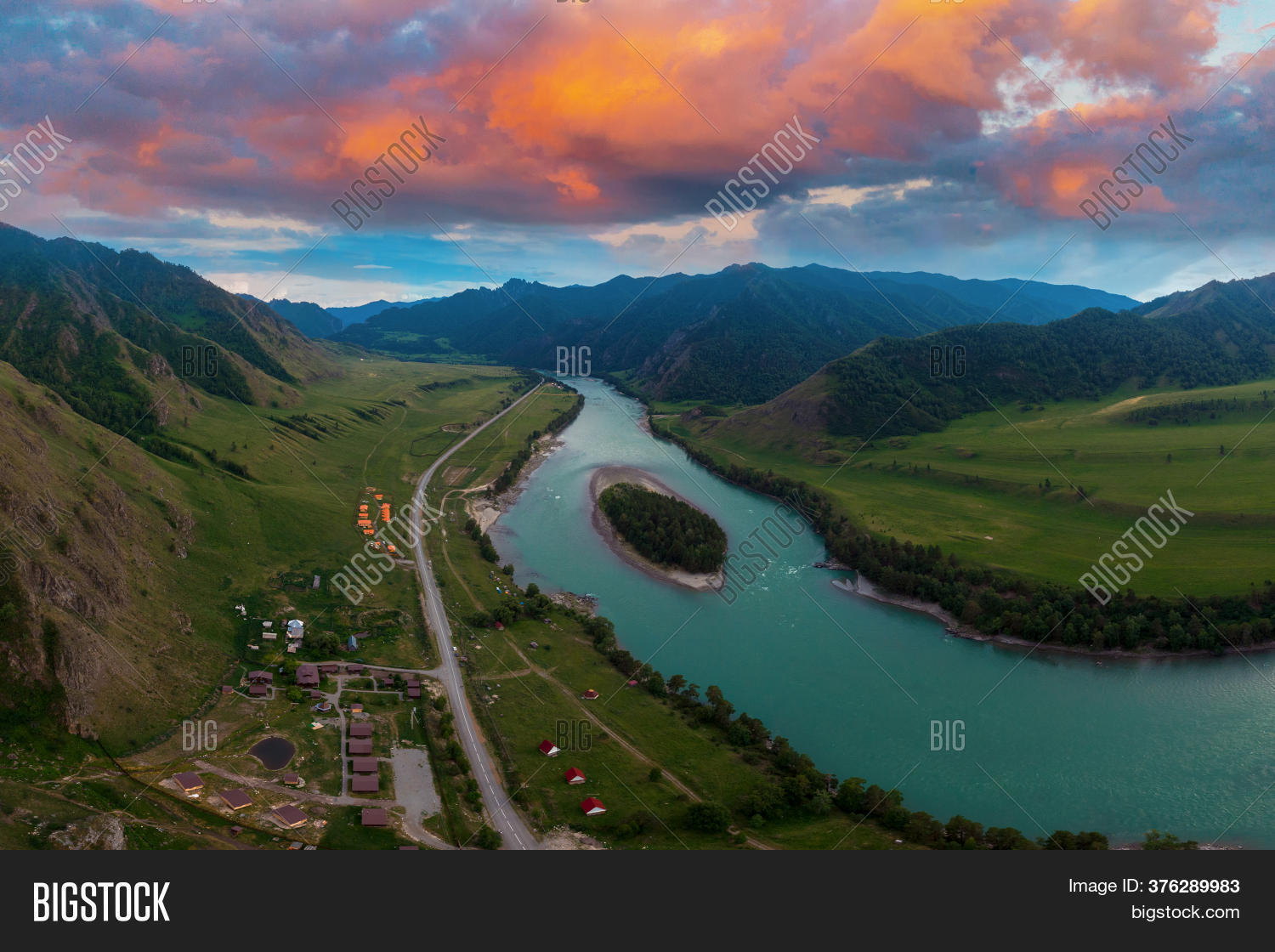 Katun River, Island Image & Photo (Free Trial) | Bigstock