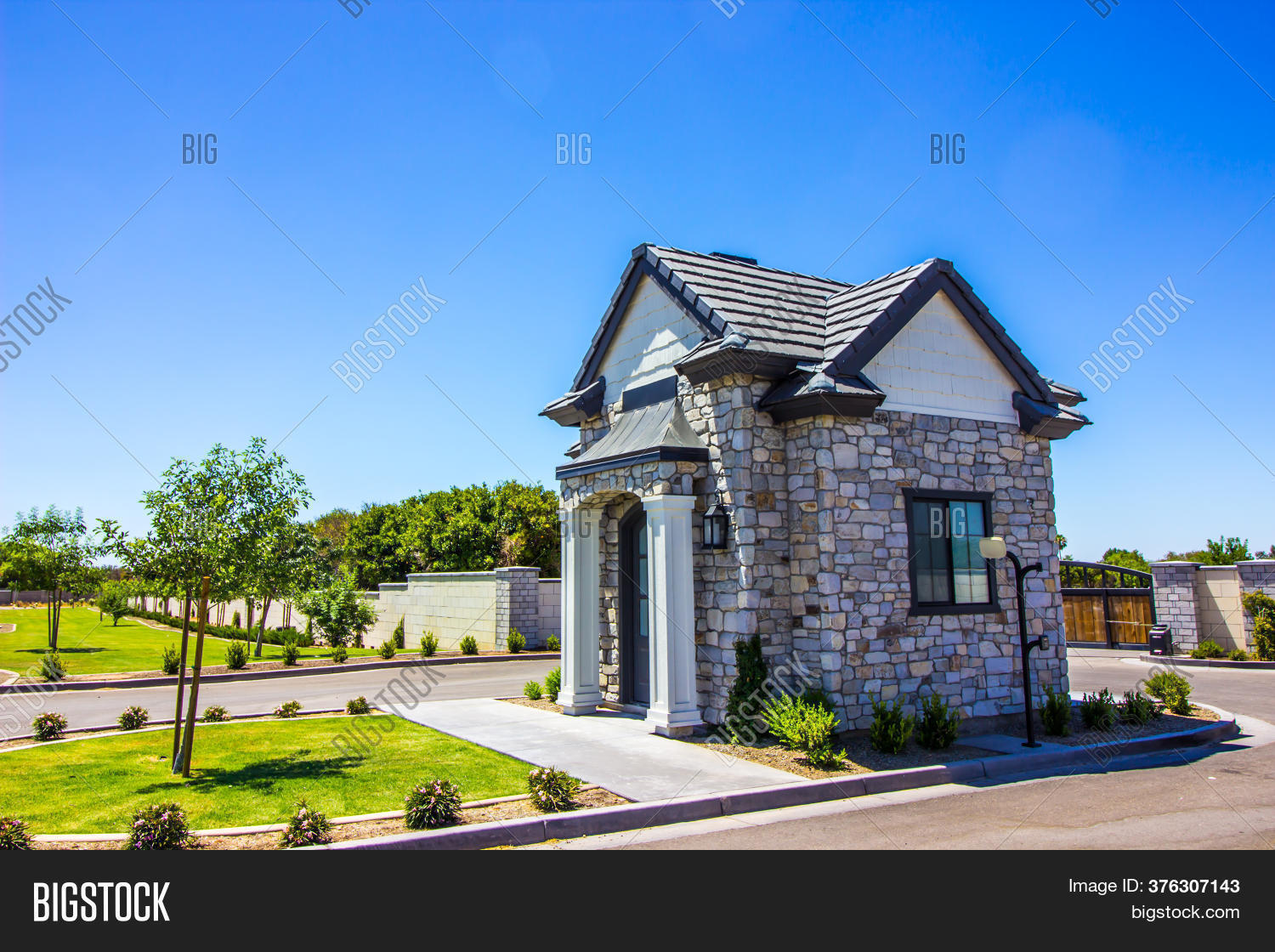 Small Stone Gate House Image & Photo (Free Trial) | Bigstock