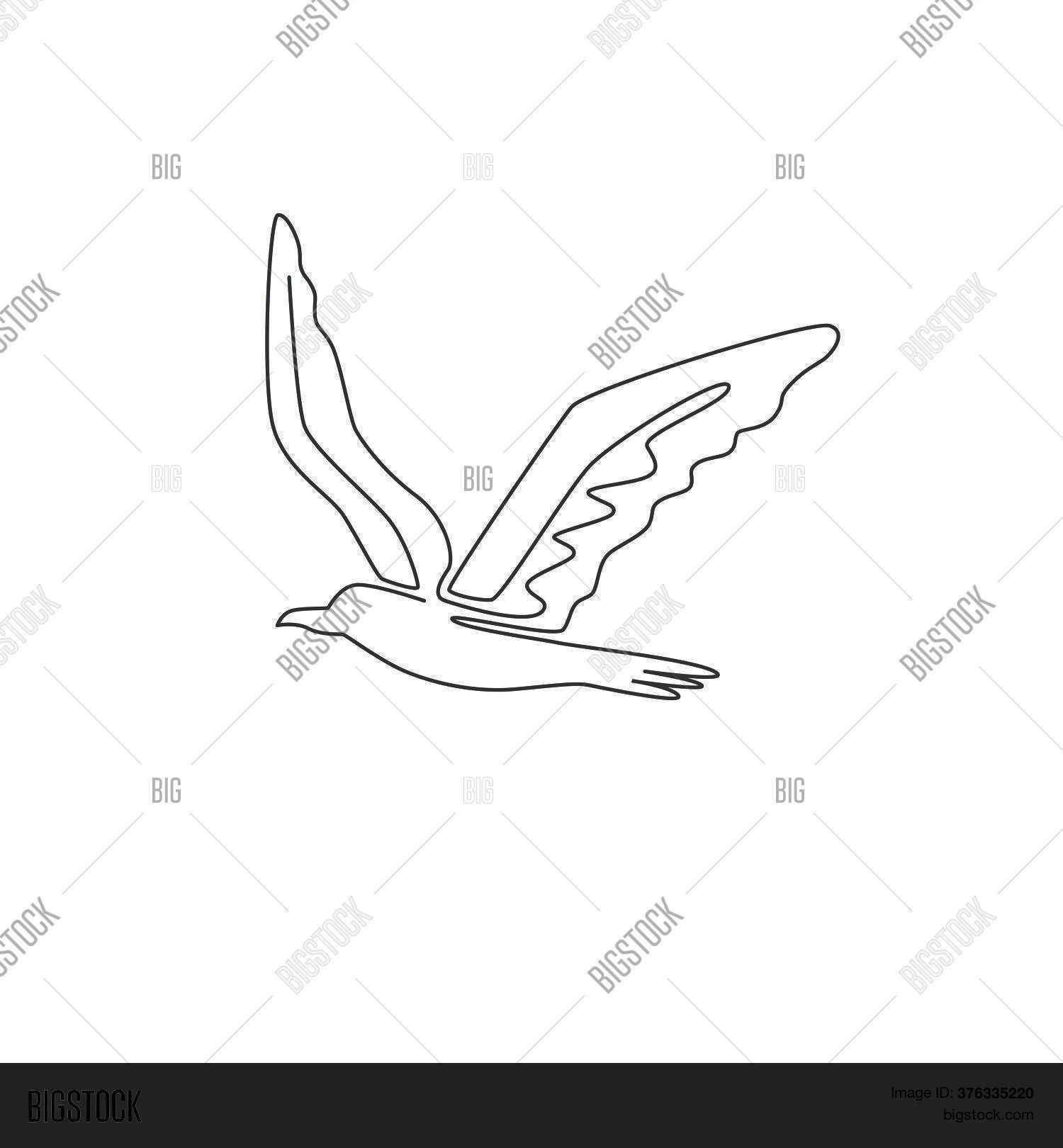 Single Continuous Vector & Photo (Free Trial) | Bigstock