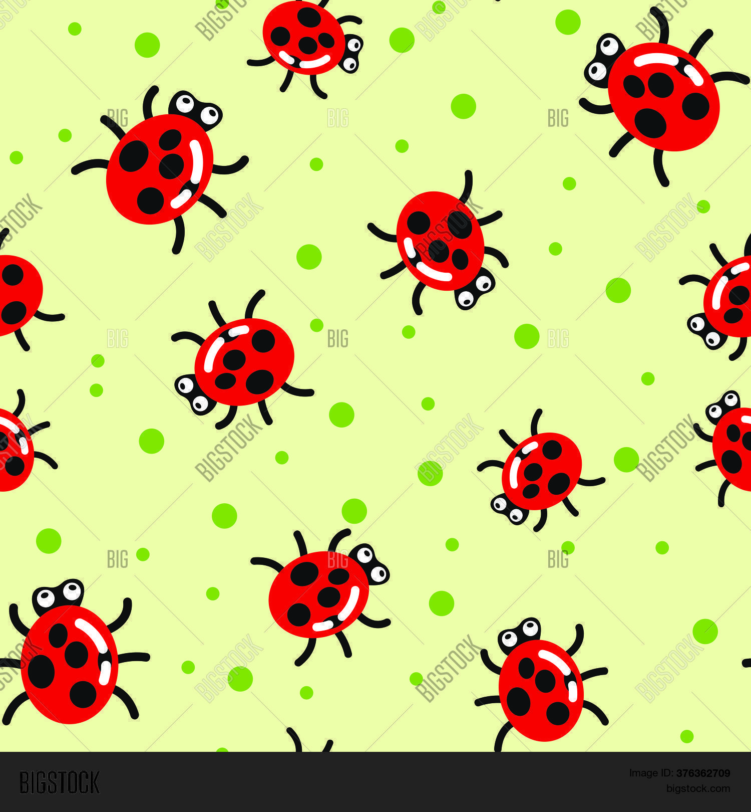 Ladybug Pattern Vector & Photo (Free Trial) | Bigstock