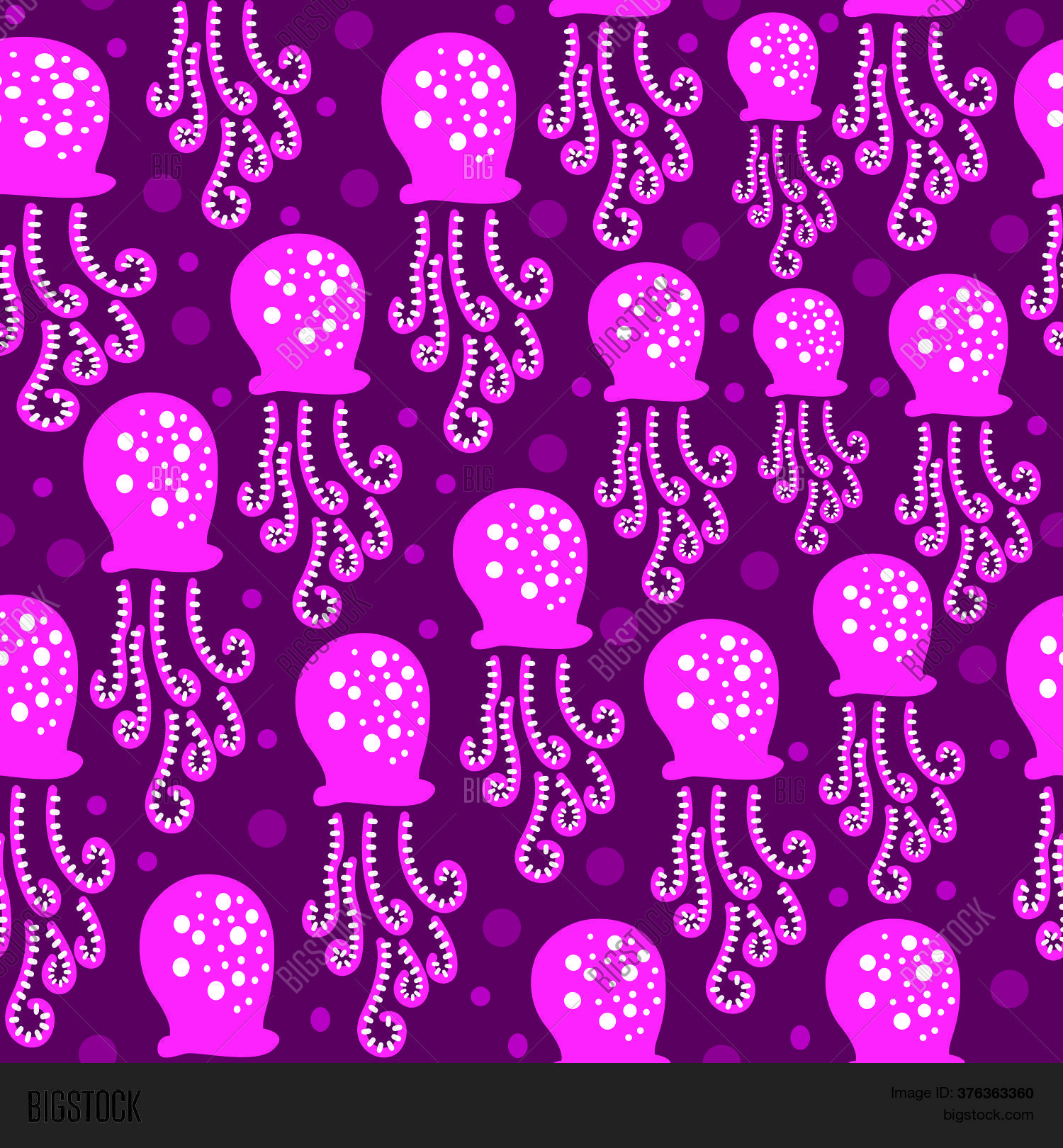 Jellyfish Vector Vector & Photo (Free Trial) | Bigstock