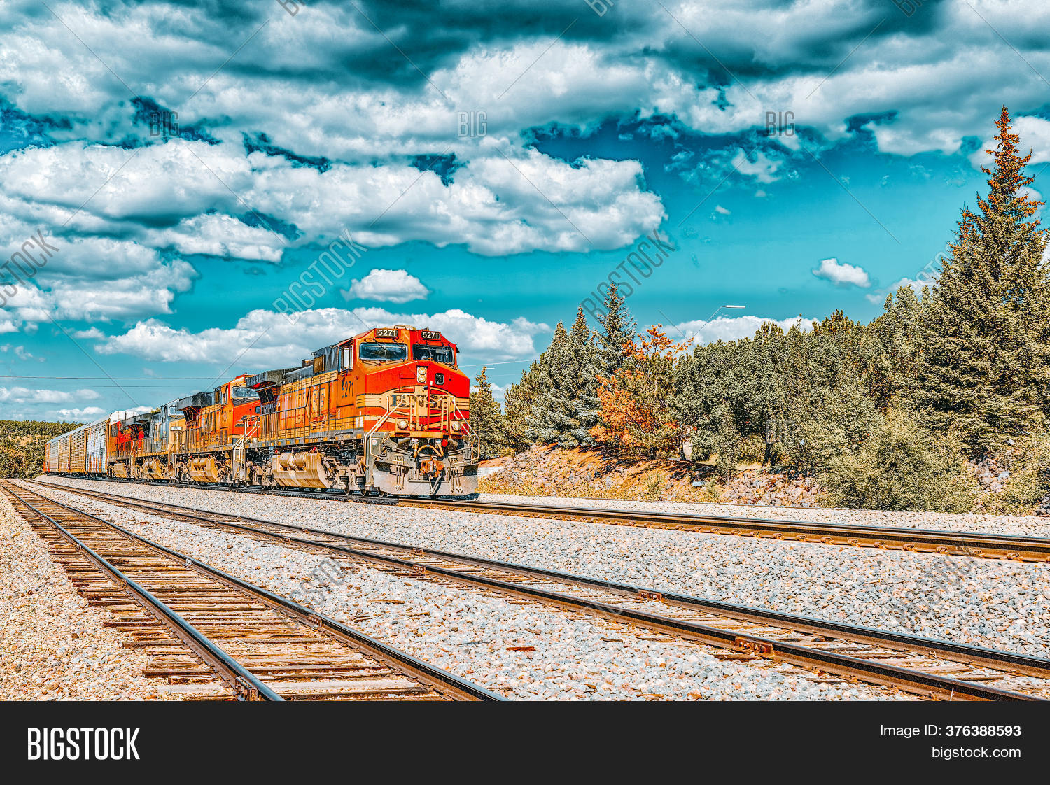 Freight Train Bnsf Image & Photo (Free Trial) | Bigstock