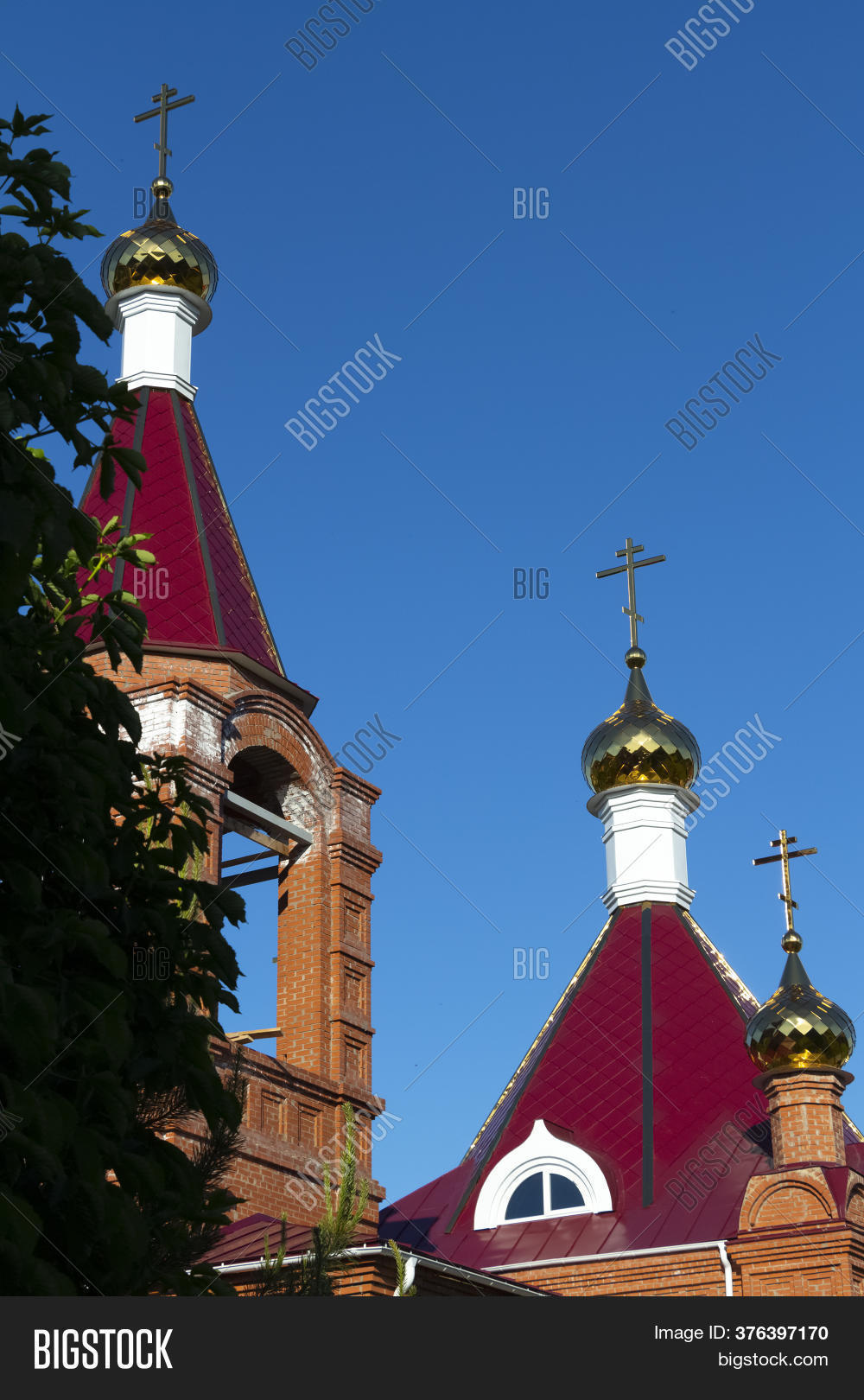 Golden Cross On Temple Image & Photo (Free Trial) | Bigstock