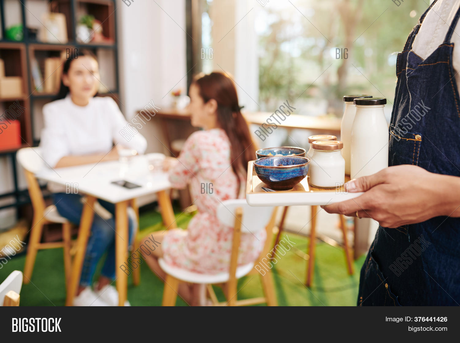 Waiter Bringing Tray Image & Photo (Free Trial) | Bigstock