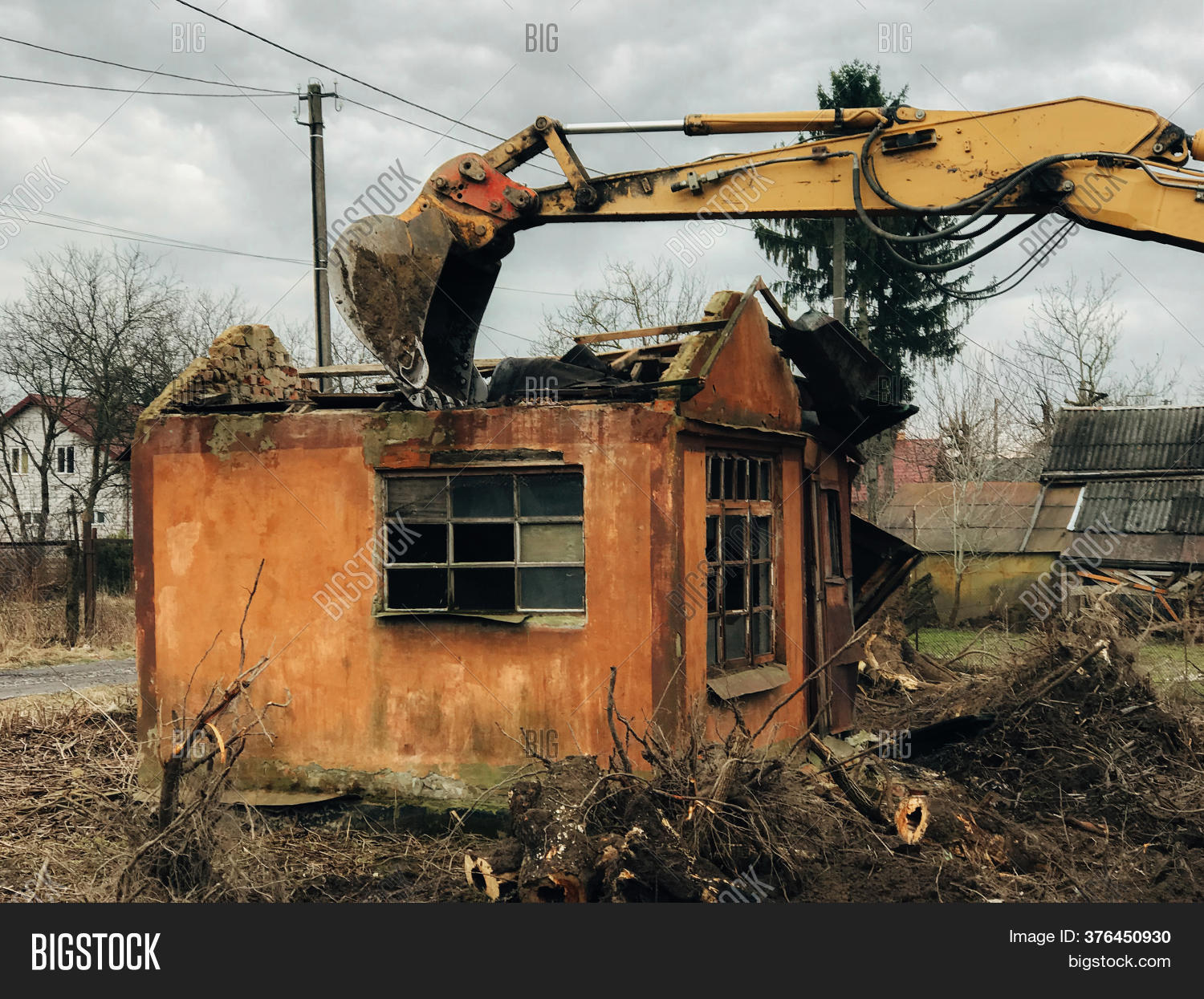 Excavator Destroying Image & Photo (Free Trial) | Bigstock