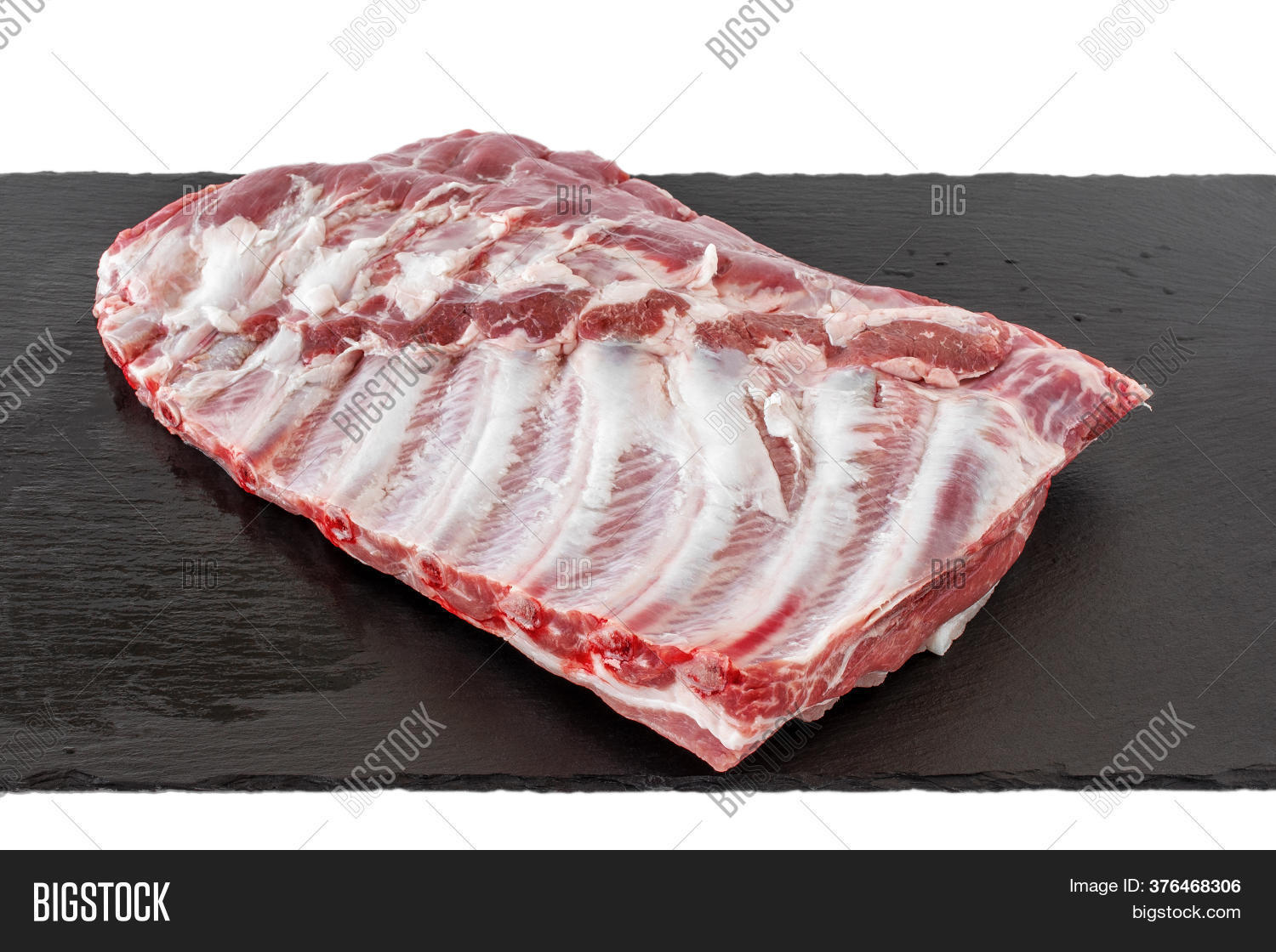 Raw Pork Ribs Isolated Image & Photo (Free Trial) | Bigstock