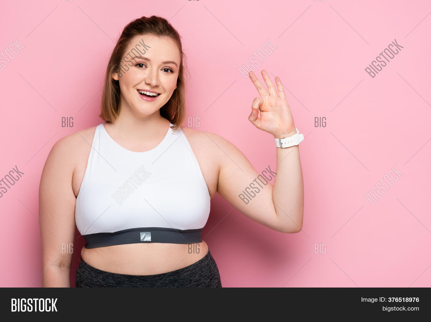 Happy Overweight Girl Image & Photo (Free Trial) | Bigstock