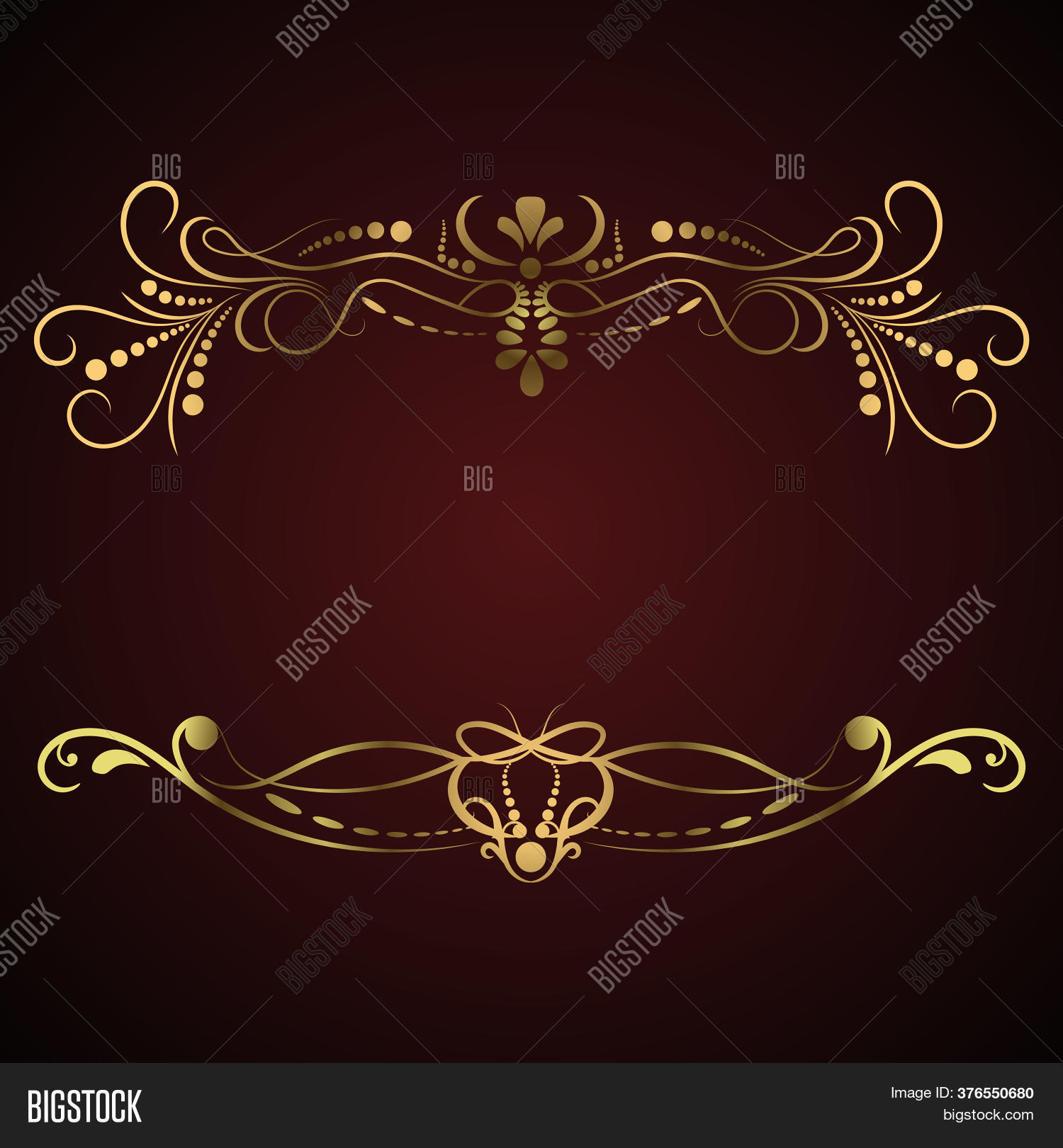 Golden Calligraphic Image & Photo (Free Trial) | Bigstock