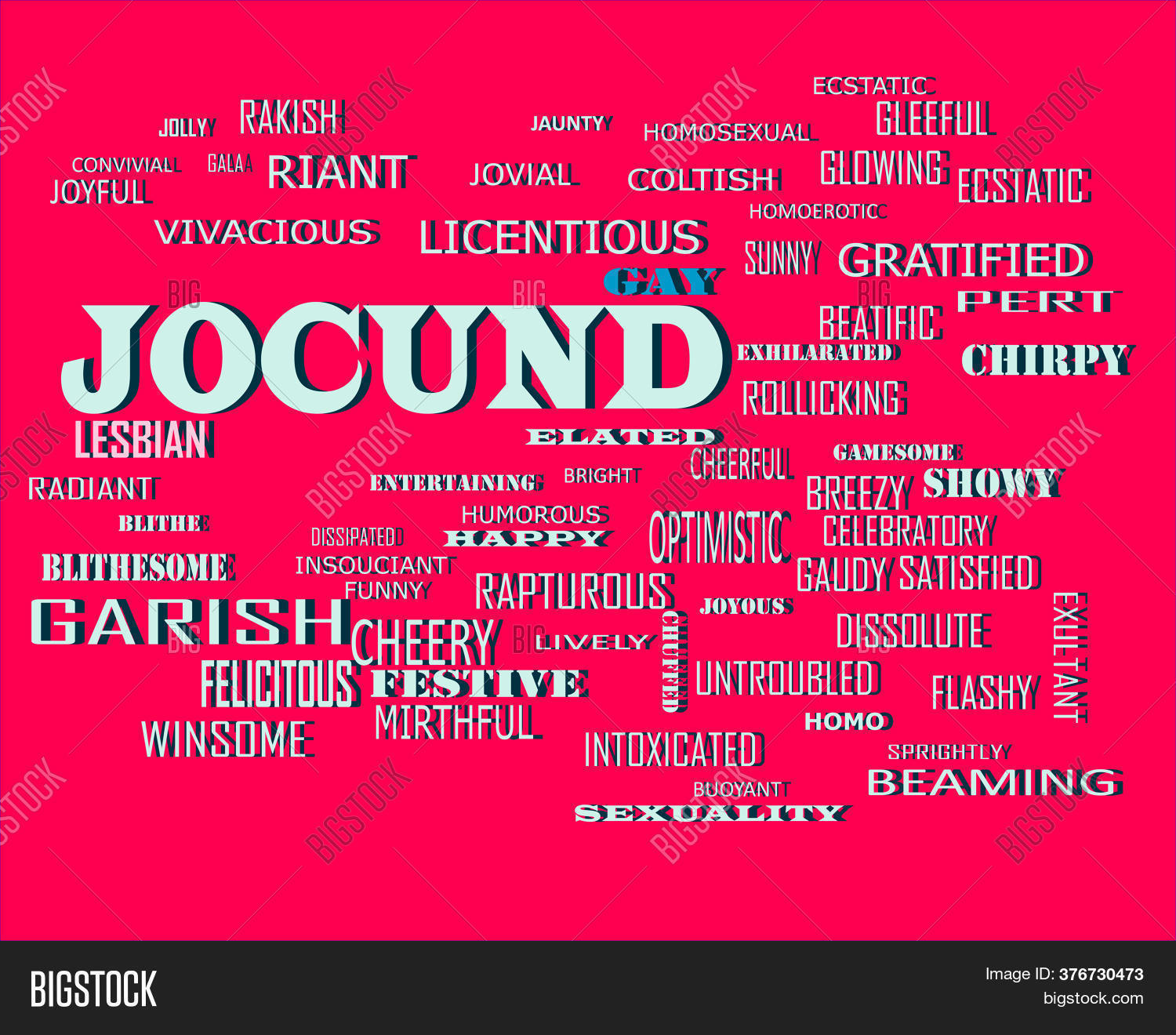 Jocund Word Which Vector & Photo (Free Trial) | Bigstock