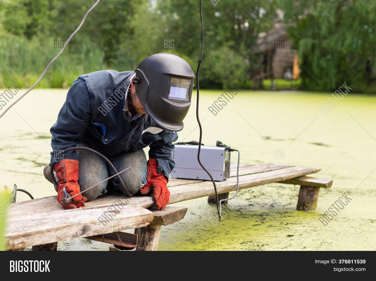 Man Welder Blue Image & Photo (Free Trial) | Bigstock