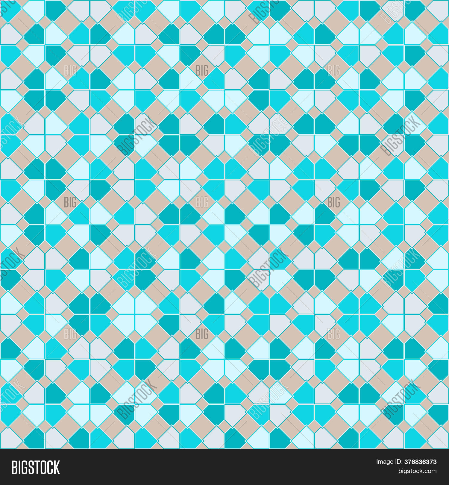Teal Repeat Square Image & Photo (Free Trial) | Bigstock