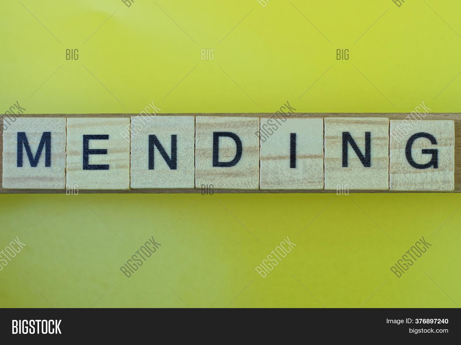 Gray Word Mending Image & Photo (Free Trial) | Bigstock