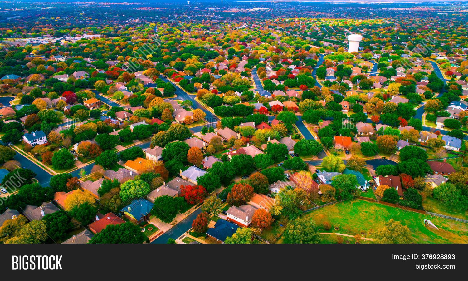 Colorful Rooftops Fall Image & Photo (Free Trial) | Bigstock