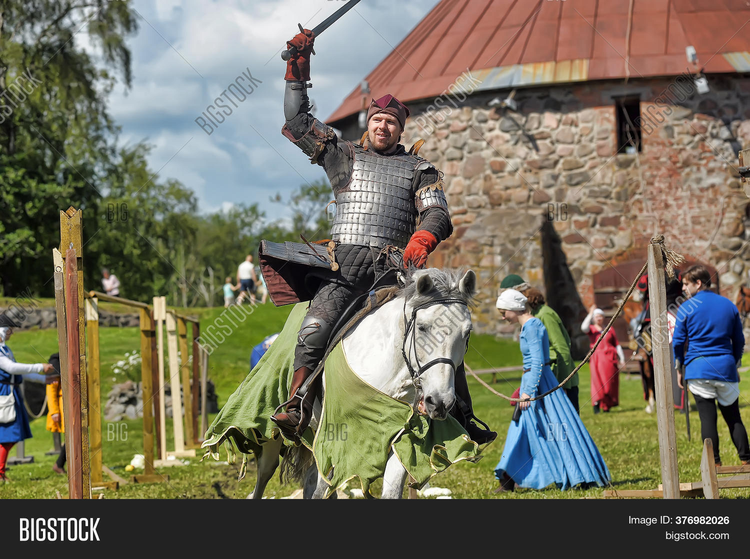 Knight Spear On Horse Image & Photo (Free Trial) | Bigstock