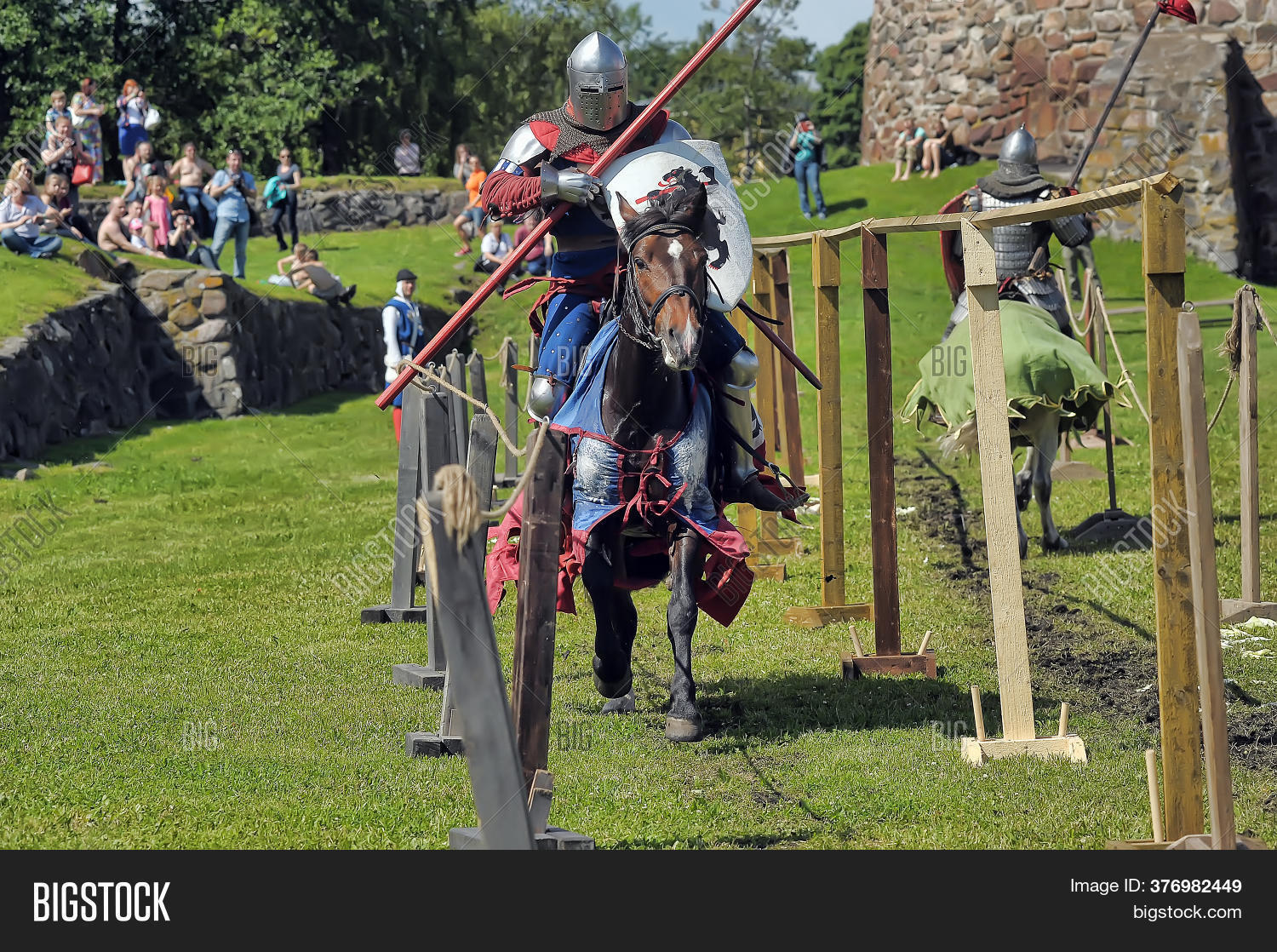 Knight Spear On Horse Image & Photo (Free Trial) | Bigstock