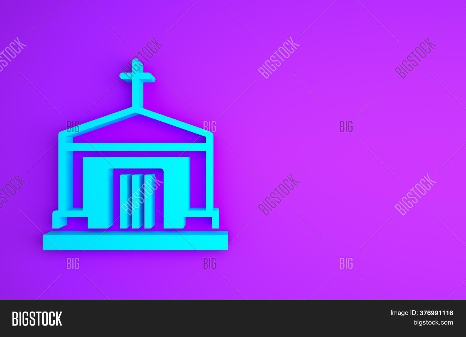Blue Old Crypt Icon Image & Photo (Free Trial) | Bigstock
